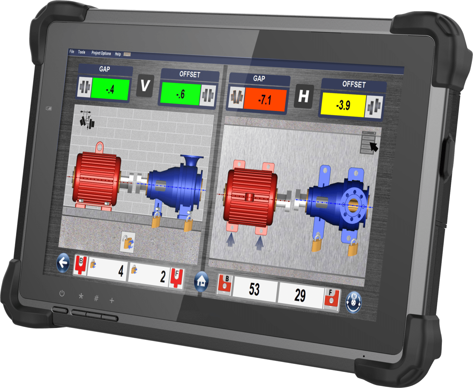 Hamar Laser® X-990 laser shaft alignment - Precise Reliability Services